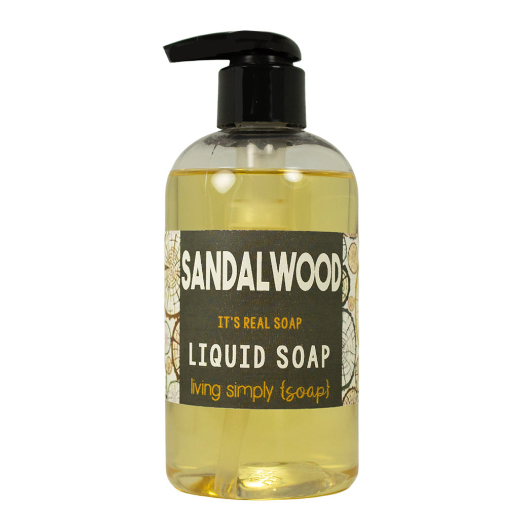 Sandalwood Liquid Soap – living simply soap