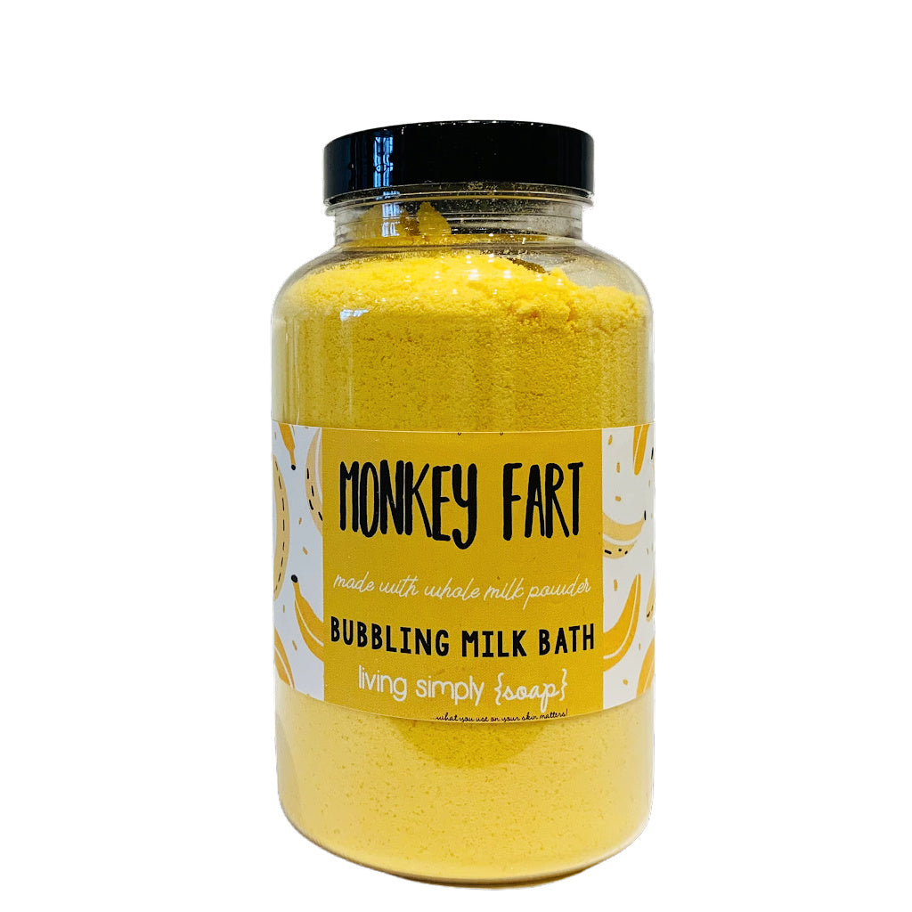 Monkey Fart Bubbling Milk Bath – living simply soap
