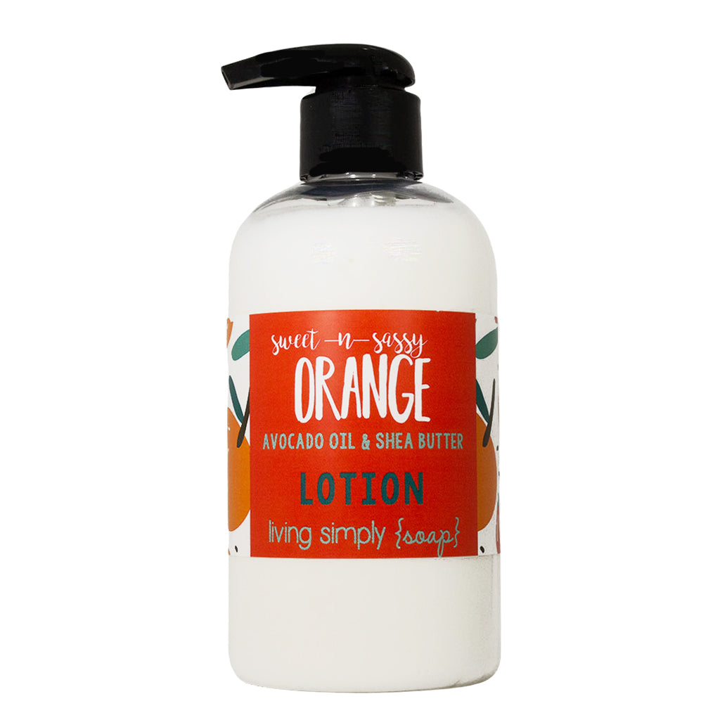 Sweet & Sassy Orange Lotion – living simply soap