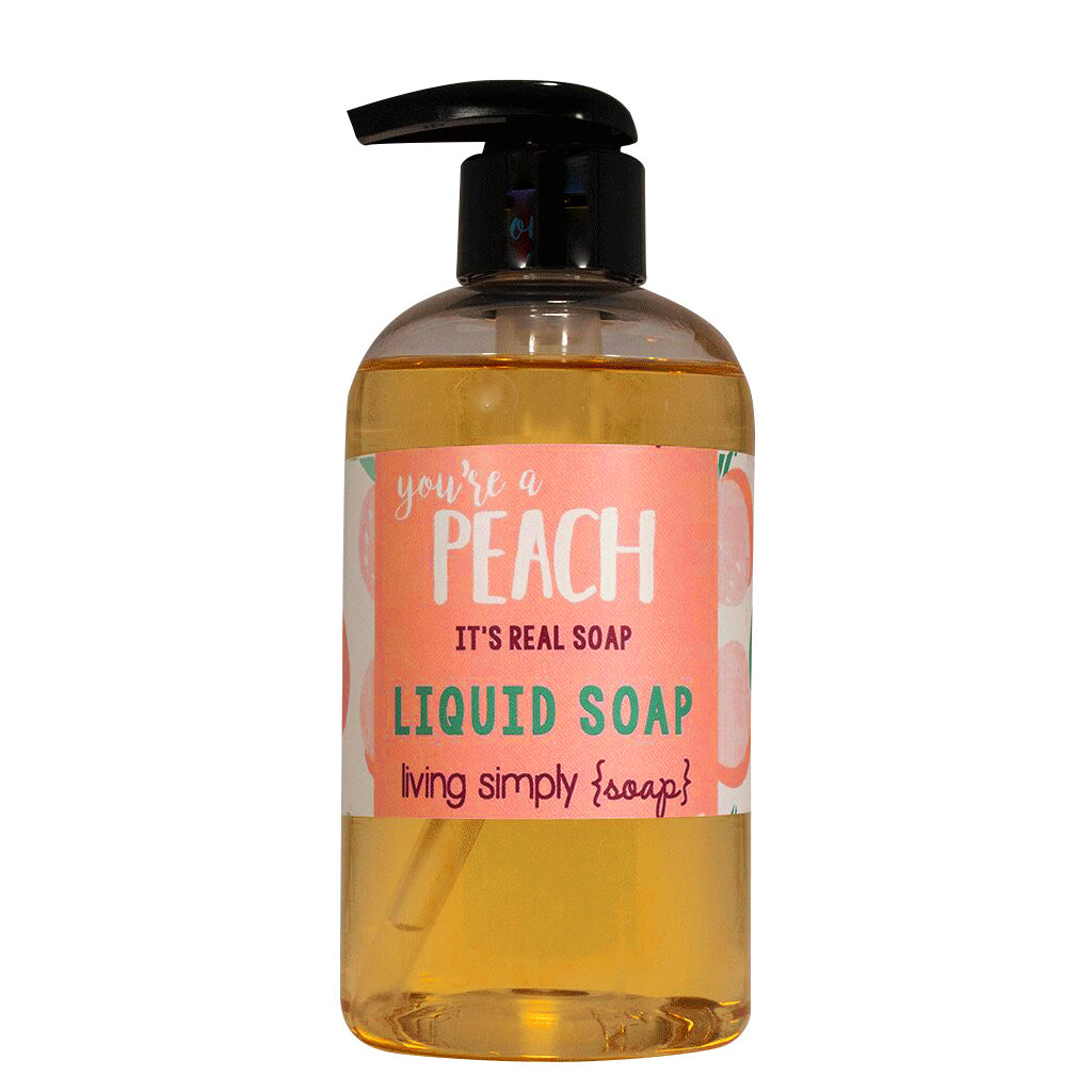 Peach Liquid Soap – living simply soap