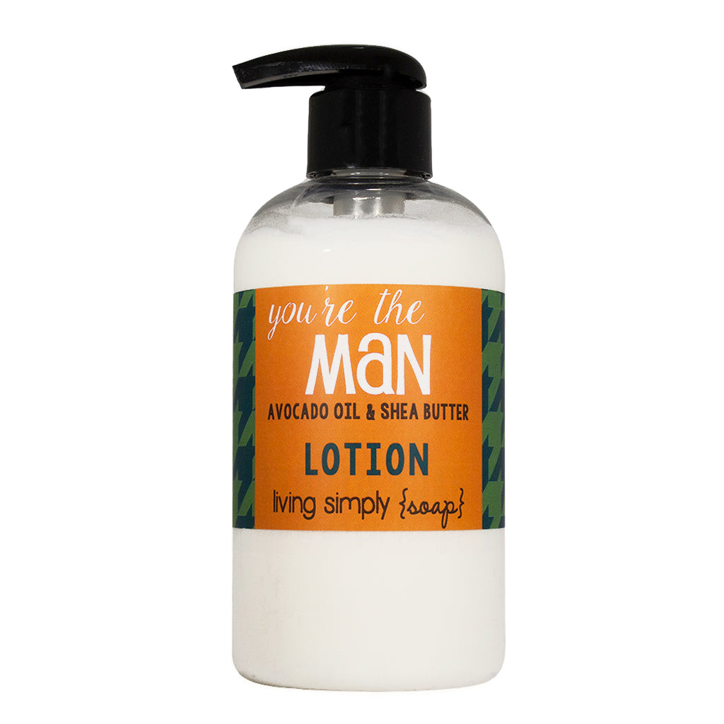 You're the Man Lotion – living simply soap